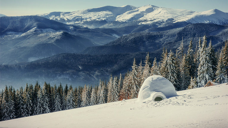 How to Build a Snow Fort - Stone Age Man